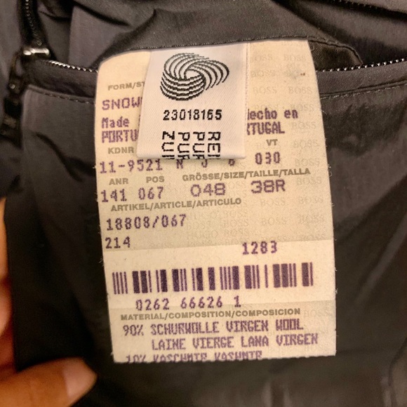 Hugo Boss | Jackets & Coats | Hugo Boss Down And Wool Winter Coat ...